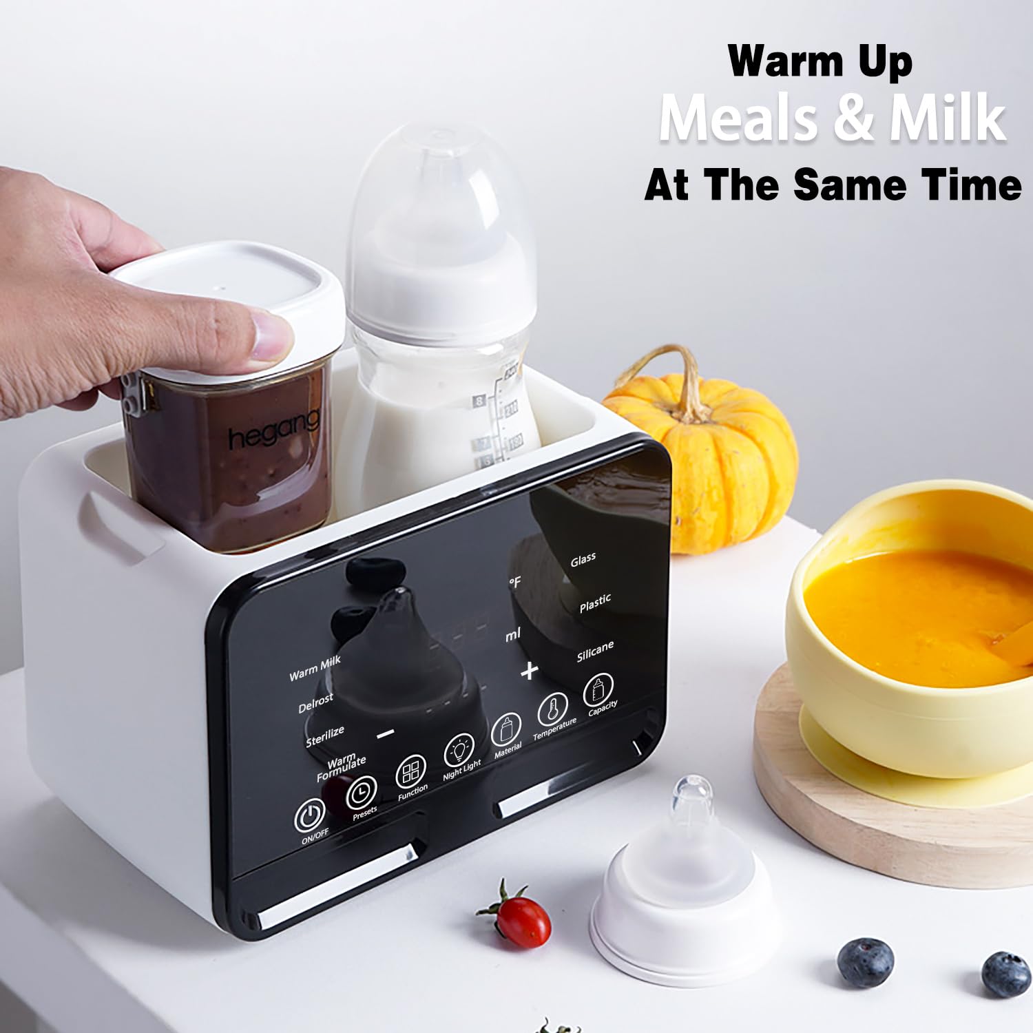 Losbenco Double Bottle Warmer and Steri-lizer, 8-in-1 Fast - Nursing ...