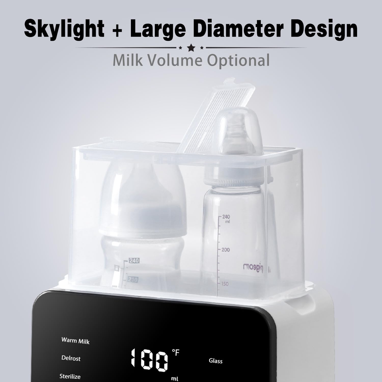 Losbenco Double Bottle Warmer and Steri-lizer, 8-in-1 Fast - Nursing ...
