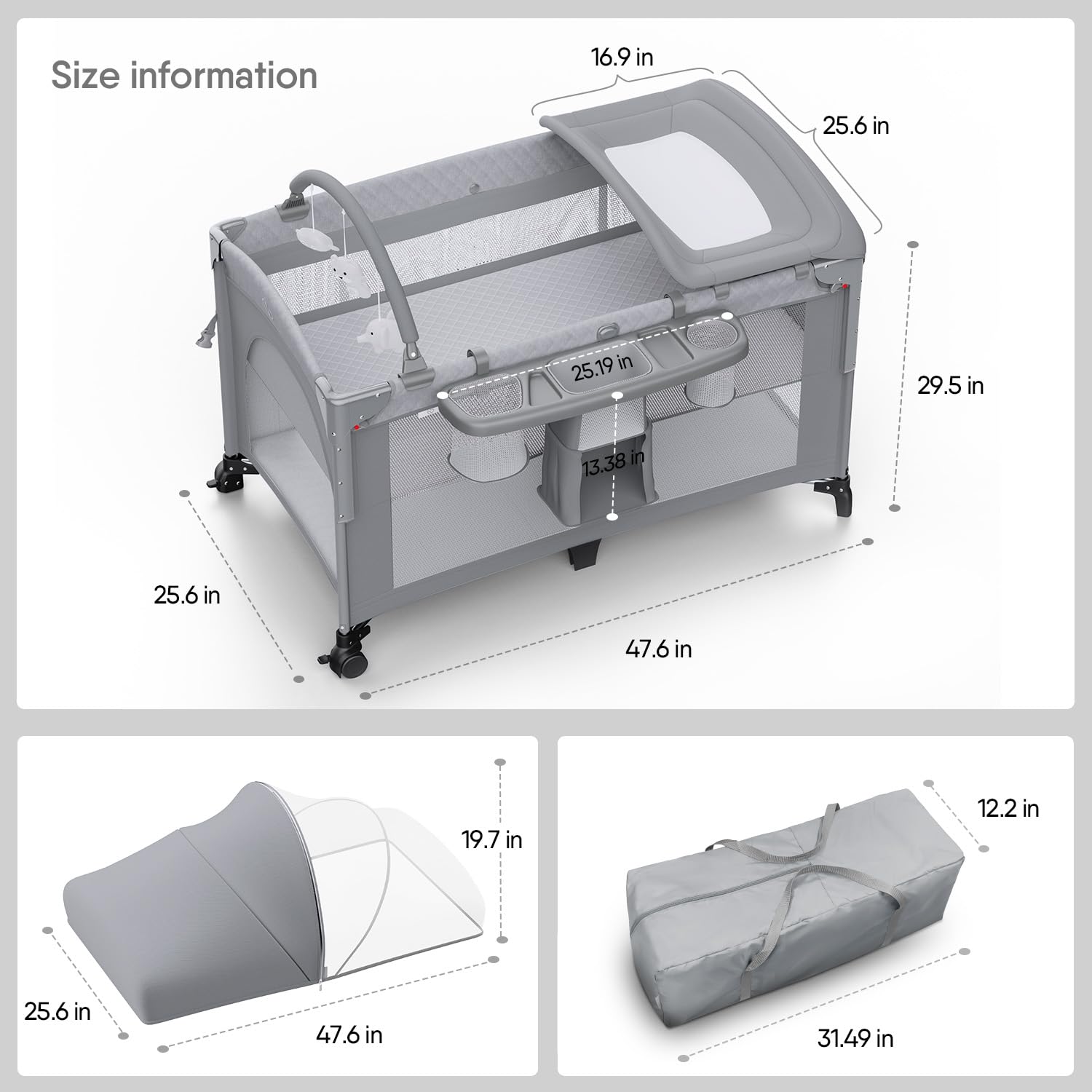 Obee Odee 4 in 1 Baby Bassinet, Pack - Baby Bedding - Obee Odee - Baby ...