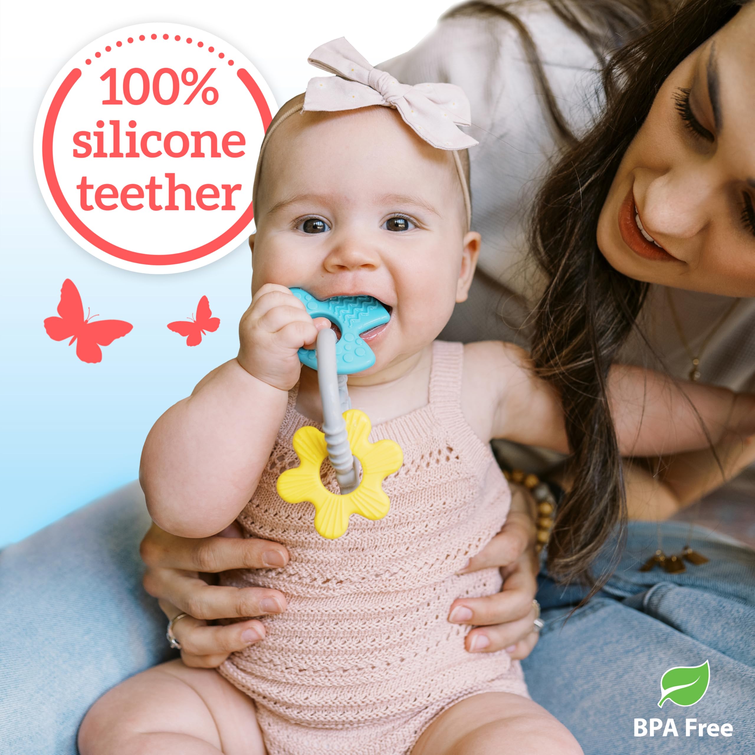 Dr. Brown's Learning Loop Silicone Ring Teether, Fox - Teethers - Dr ...