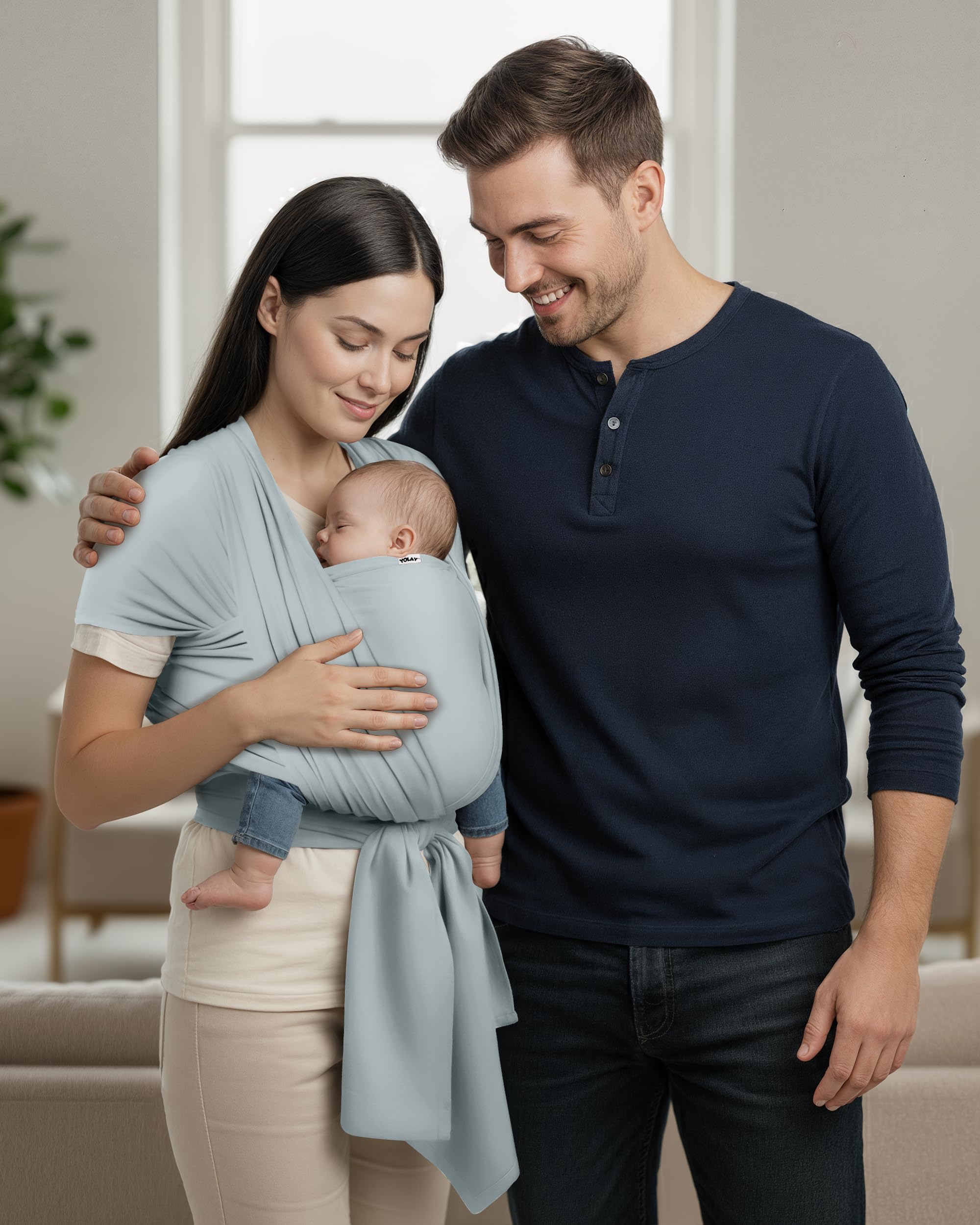 Yolay Baby Wrap Carrier Easy to Wear Soft - Baby Carriers - YOLAY ...